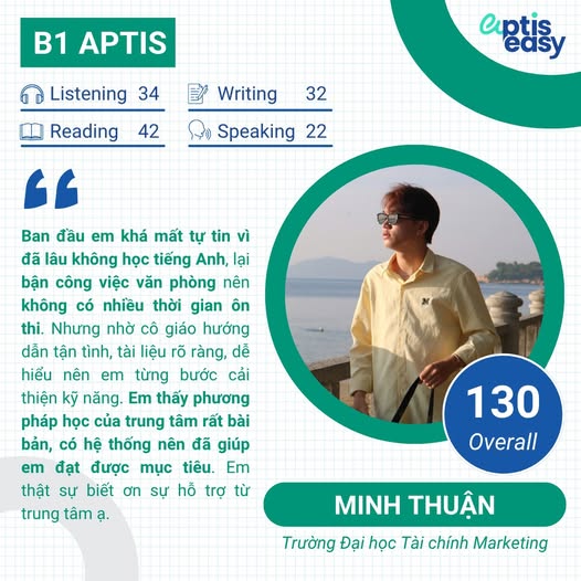 Aptis Easy - 3 Tuần Chinh Phục Chứng Chỉ B1 B2 C Aptis ESOL