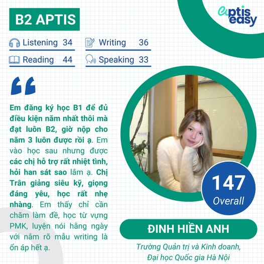 Aptis Easy - 3 Tuần Chinh Phục Chứng Chỉ B1 B2 C Aptis ESOL
