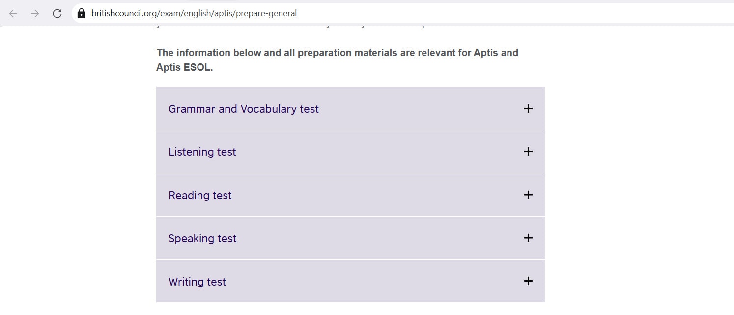 Top 4 website thi thử Aptis ESOL online có đáp án
